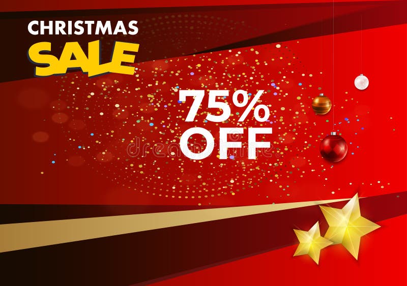 Merry Christmas Sale Off Discount Creative Â image Stock Vector ...