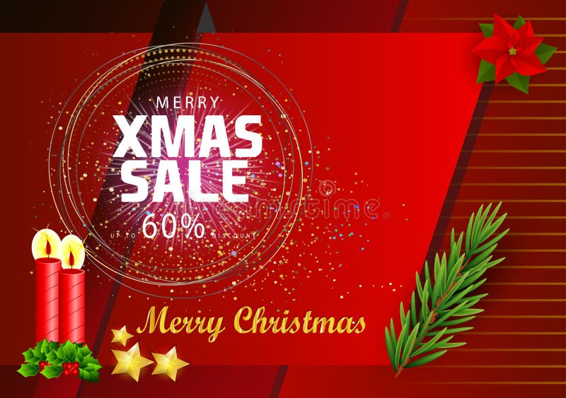Merry Christmas Sale Off Discount Creative Â image Stock Vector ...