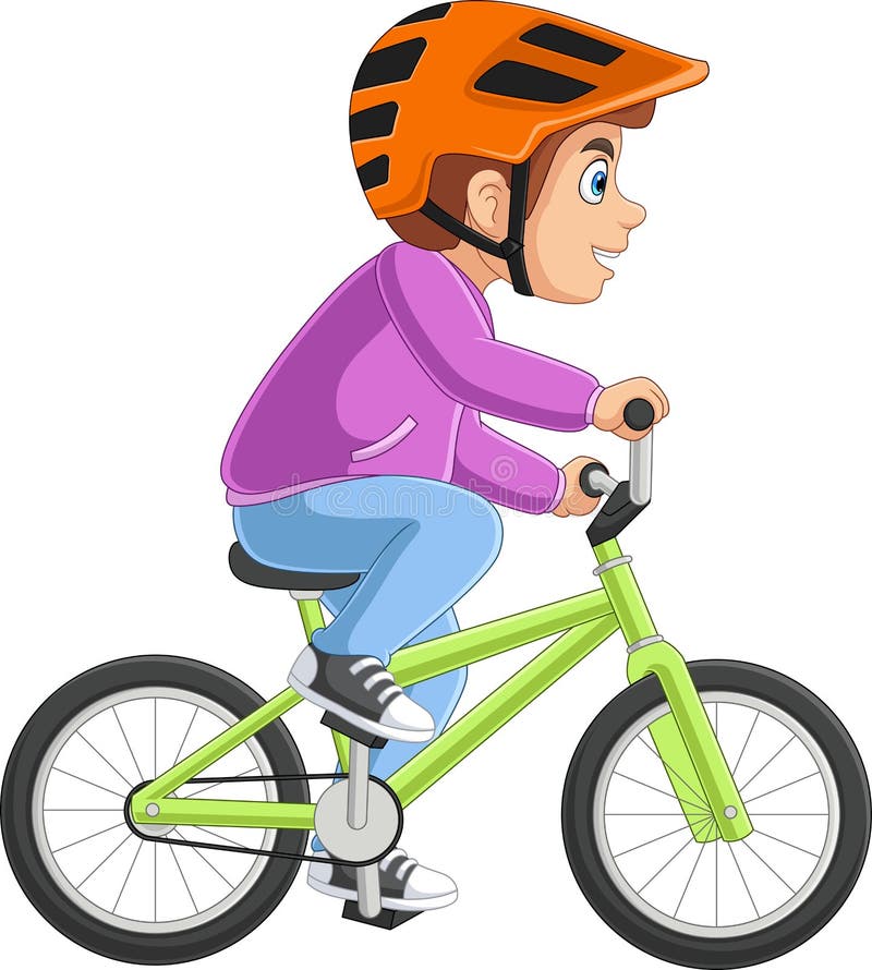 Man Riding Bicycle Clipart