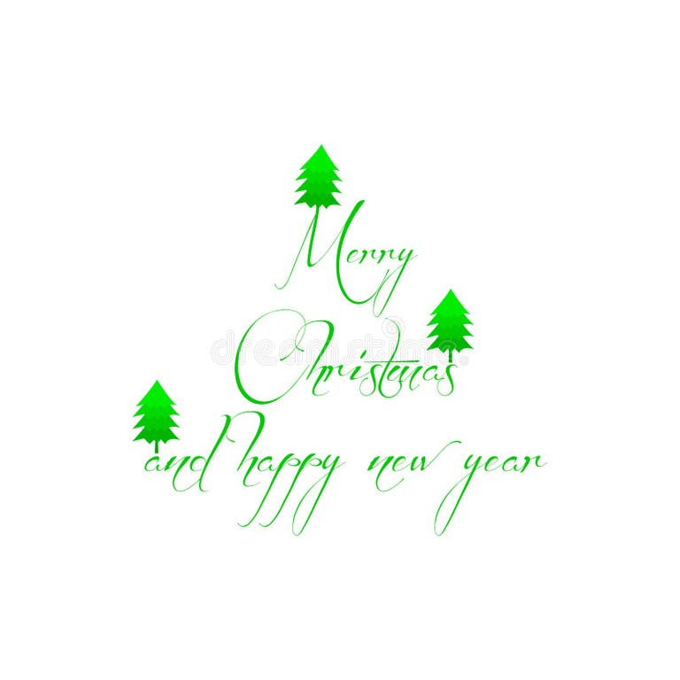 Merry Christmas Tree Design so New and Simple Design Stock Vector ...
