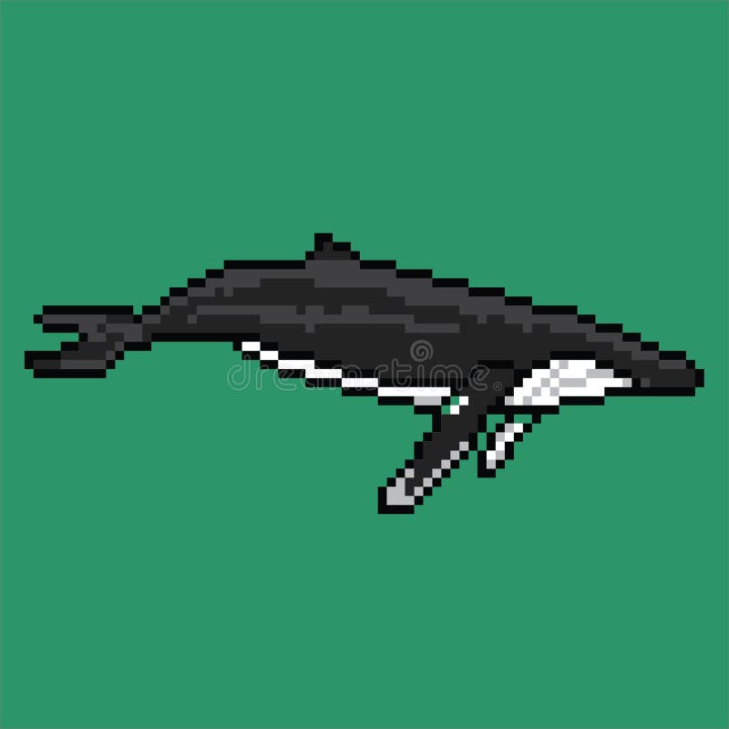 Pixel Whale Stock Illustrations – 188 Pixel Whale Stock Illustrations ...