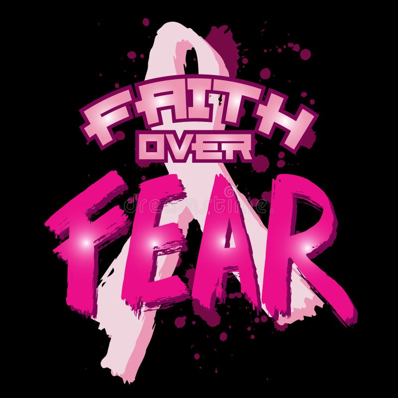 Faith Over Fear, Hand Lettering for Breast Cancer Awareness Month ...