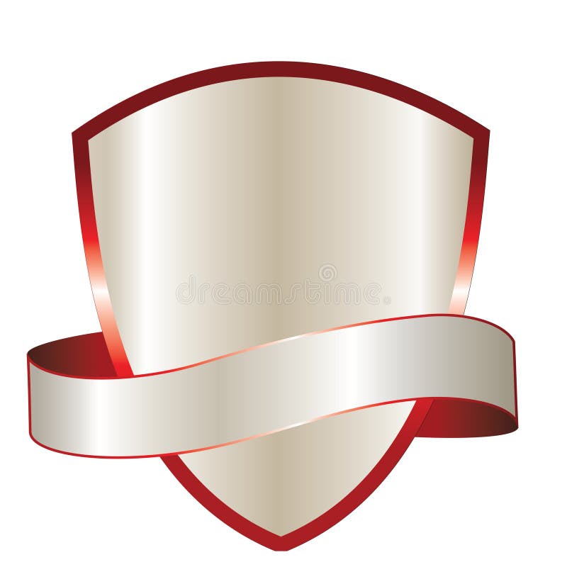 Shiny Metal Shield Vector Set Isolated. Stock Vector - Illustration of ...