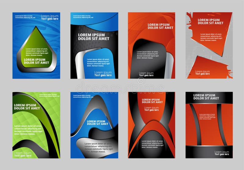 Set of Flyer Design, Web Templates. Brochure Designs Stock Vector ...