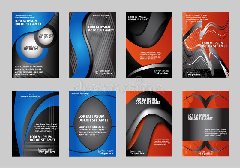 Set of Flyer Design, Web Templates. Brochure Designs Stock Vector ...