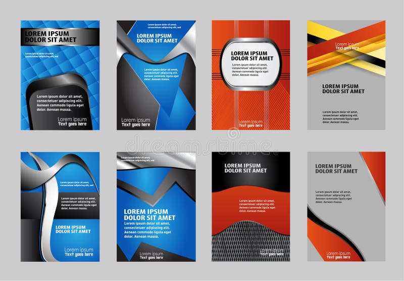 Set of Flyer Design, Web Templates. Brochure Designs Stock Vector ...