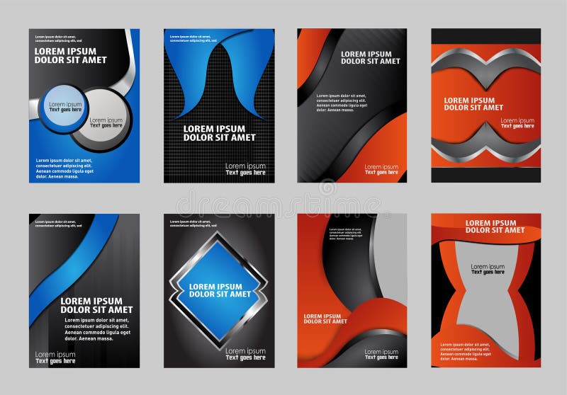 Set of Flyer Design, Web Templates. Brochure Designs Stock Vector ...