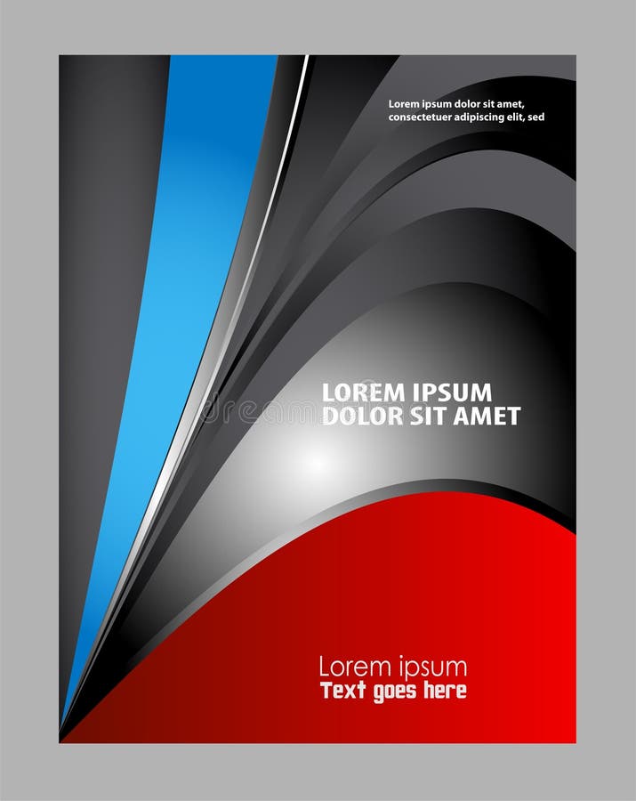 Modern Flyer Design Background Stock Vector - Illustration of black ...