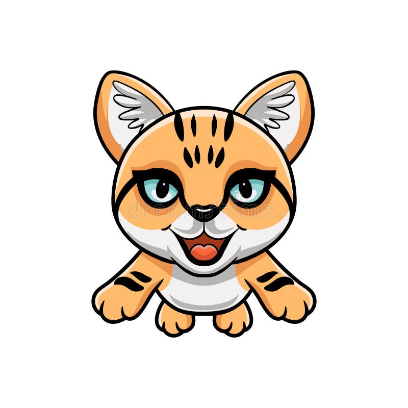 Cute Sand Cat Cartoon Flying Stock Vector - Illustration of felis ...