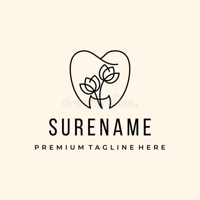 Dental Flower People Health Care Logo Design Vector Illustration Stock ...