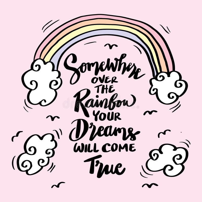 Somewhere Over Rainbow Stock Illustrations – 46 Somewhere Over Rainbow ...