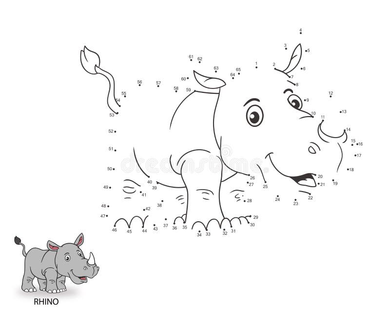 Connect Dot To Dot Game. Numbers Game. Draw a Line. Vector Illustration ...