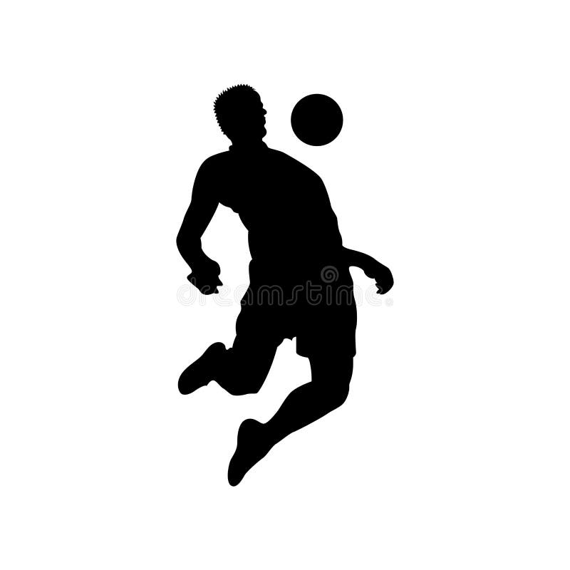 Soccer Player, Soccer Player with Style Kicking Ball Vector Silhouette ...