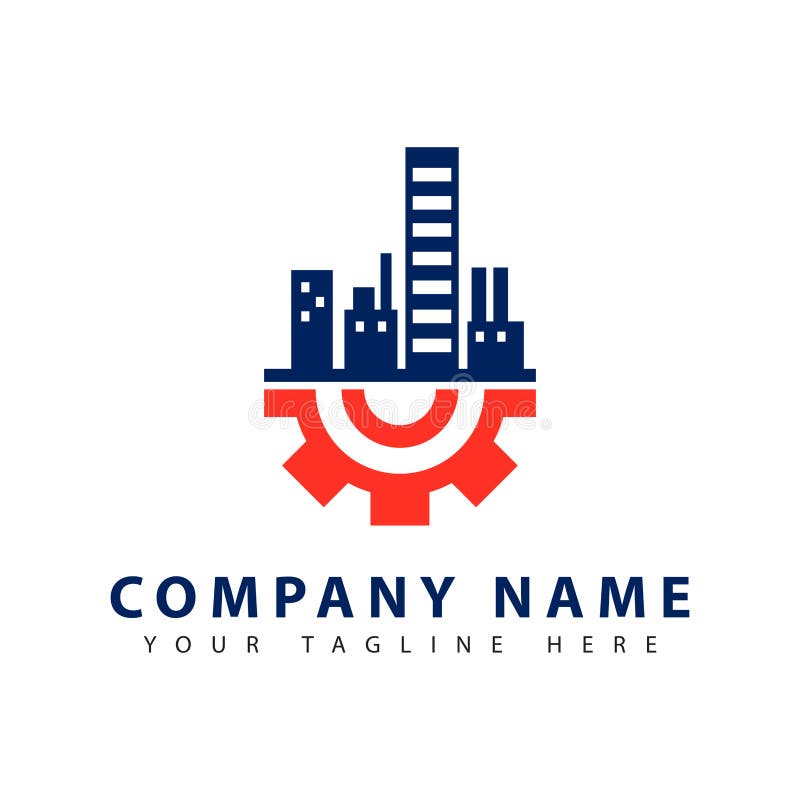 Creative Editable Building Illustrated Logo Vector Template. Stock ...