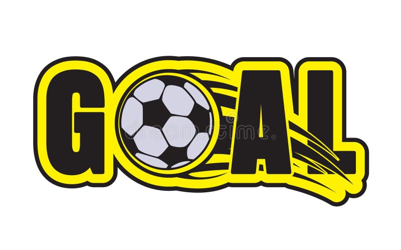 Creative Text Effect for Goal Soccer, Soccer Ball. Vector Goal Text ...