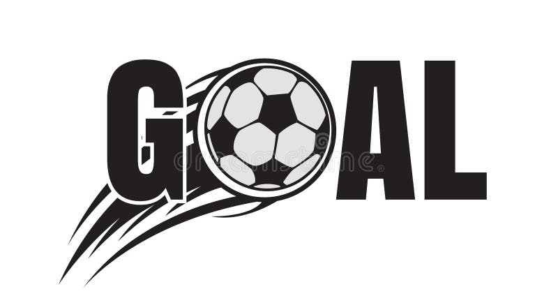Creative Text Effect for Goal Soccer, Soccer Ball. Vector Goal Text ...