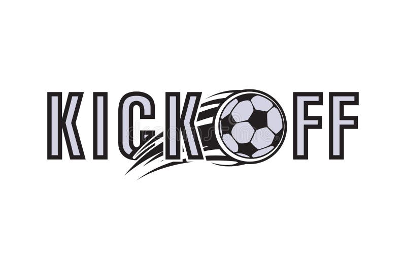 Kick Off Text Effect Creative Concept Vector. Football Style Stock ...