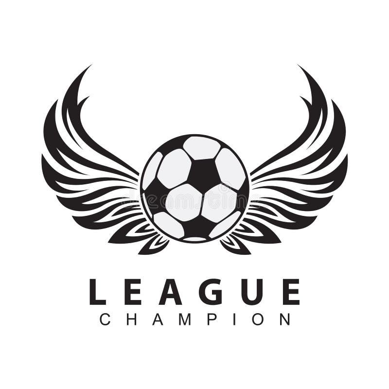 Soccer Ball Creative Design with Wings. Vector Ball Icon Logo. Eps4 ...