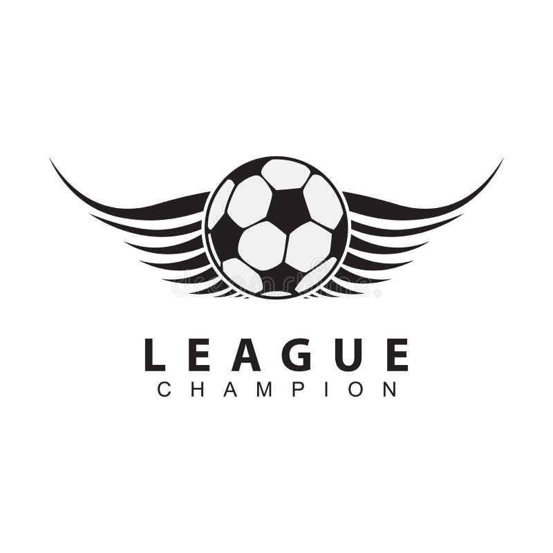 Soccer Ball Creative Design with Wings. Vector Ball Icon Logo. Eps4 ...