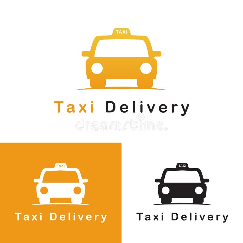 Delivery Taxi Logo Illustration Vector. Taxi Yellow Service Icon. Eps2 ...