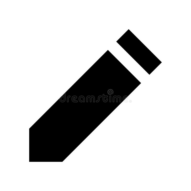 Pencil Icon for Web User Interface Design Stock Vector - Illustration ...