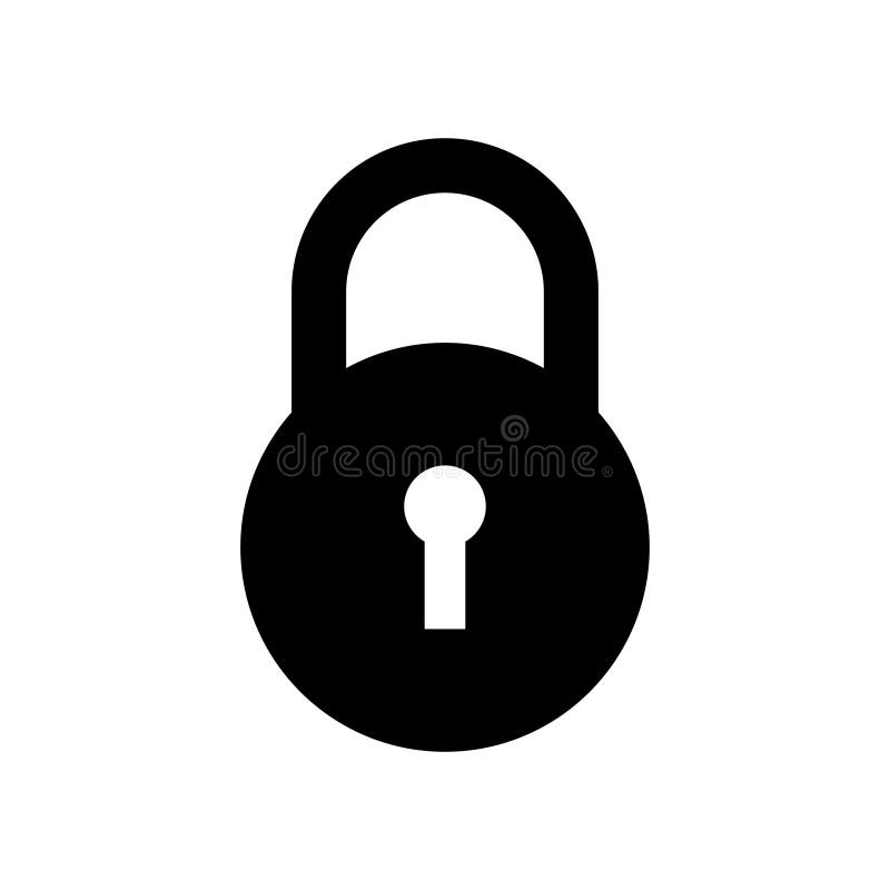 Lock Icon for Web User Interface Design Stock Vector - Illustration of ...
