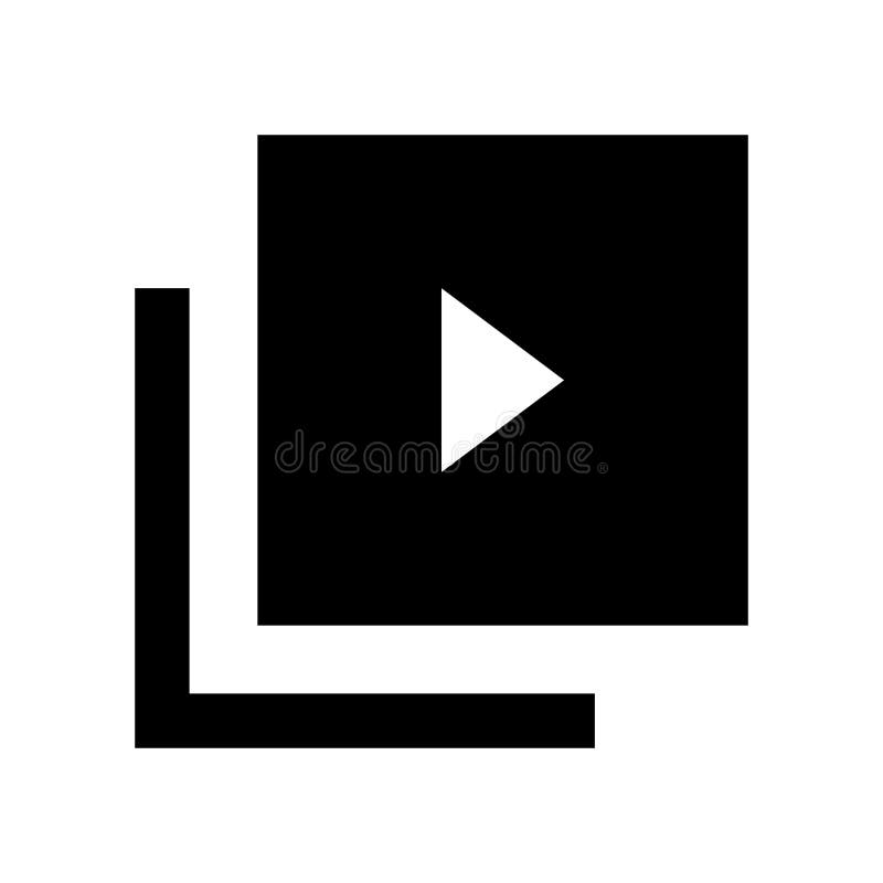 Video Library Icon for Web User Interface Design Stock Vector ...