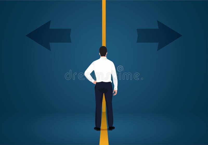 People Direction Choose the Way Stock Vector - Illustration of suitable ...