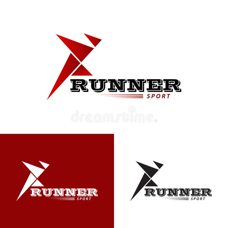 Running Logo Illustration Vector Template. Running Sign for Sport Logo ...