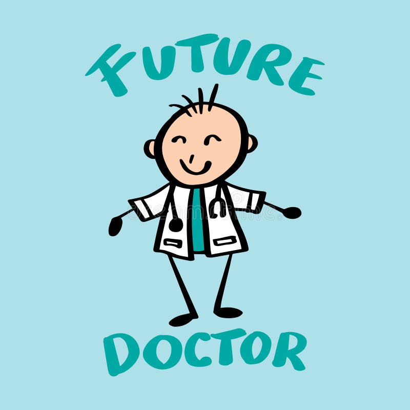 Future Doctor, Hand Lettering. Stock Illustration - Illustration of ...