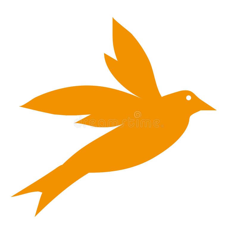 The Beautiful Bird - Orange Dove Stock Illustration - Illustration of ...