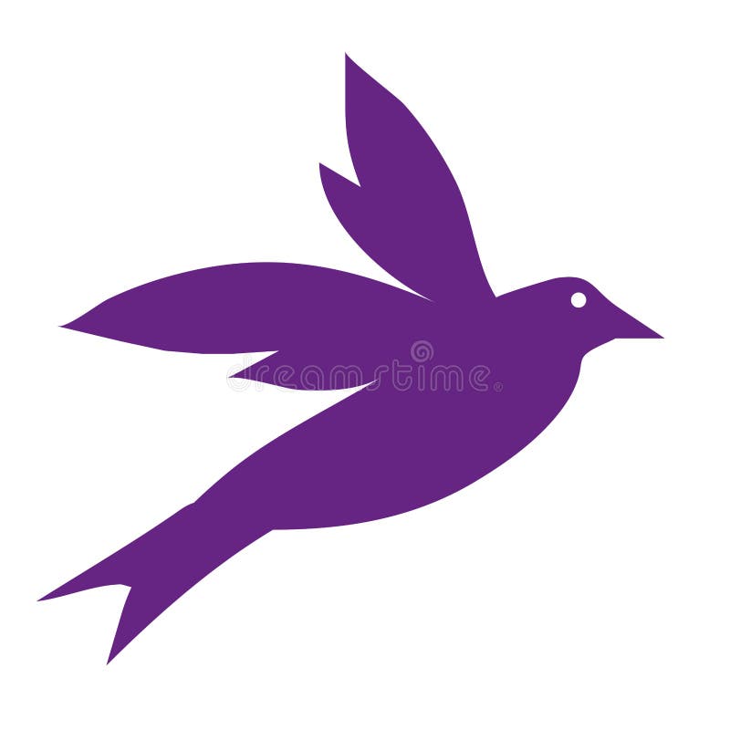 Purple Dove - Beautiful Bird Stock Illustration - Illustration of ...