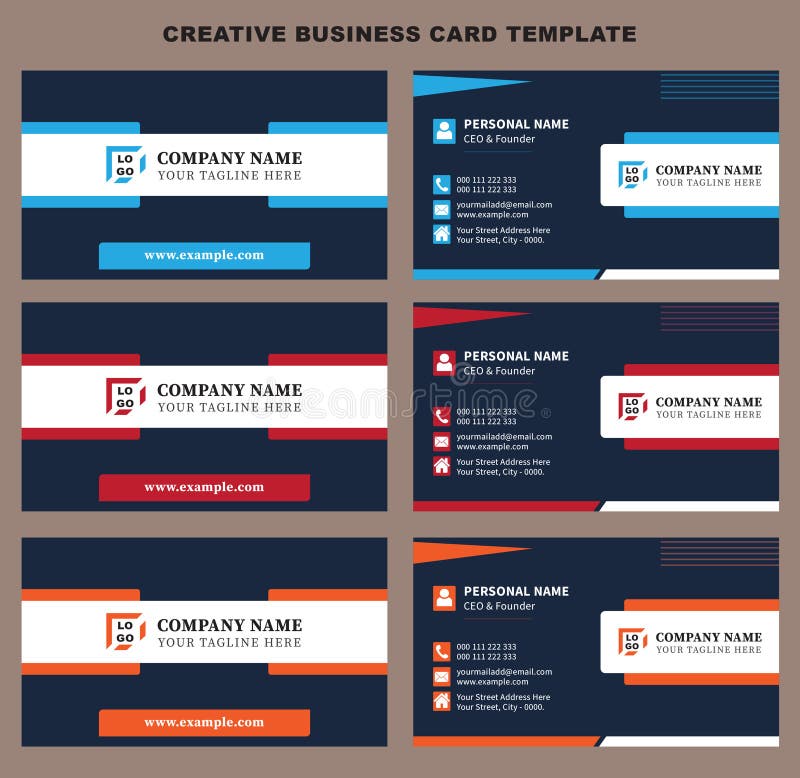 Creative Business Card Design for You Stock Vector - Illustration of ...