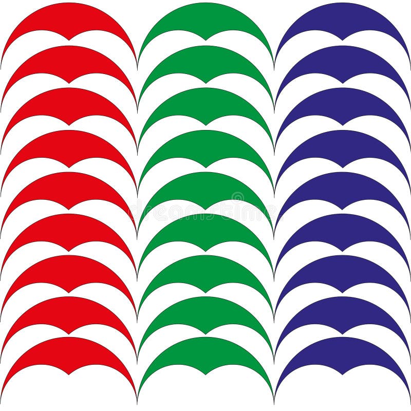 RGB - Shape in RGB colors stock illustration. Illustration of shape ...