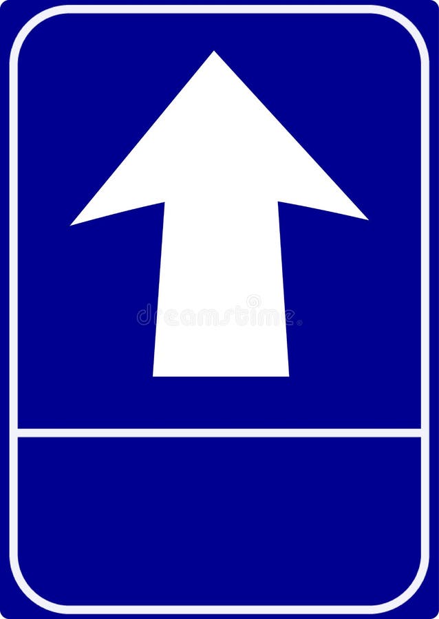 Follow a Straight Direction Stock Illustration - Illustration of road ...