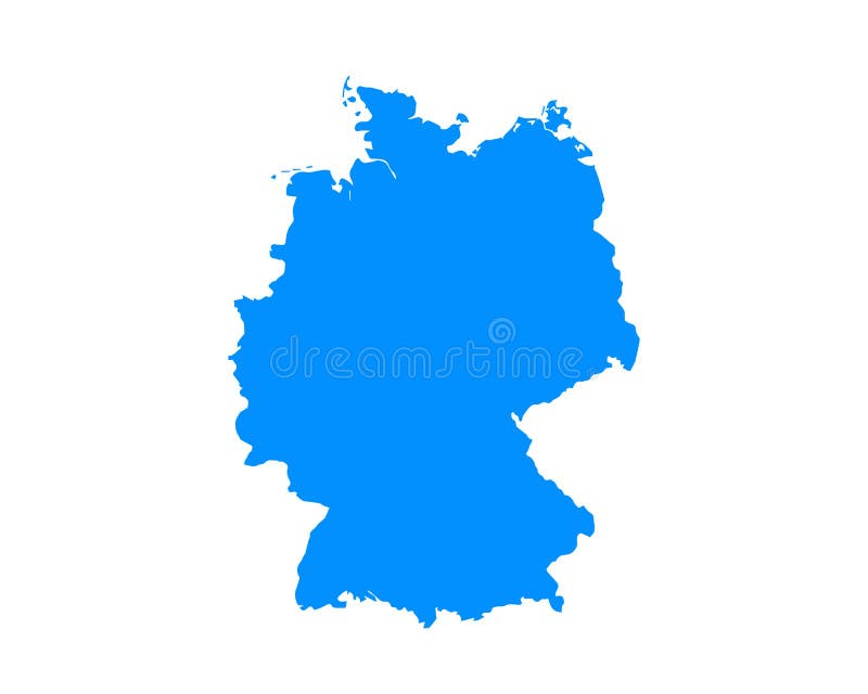 Germany Map Isolated on Png or Transparent Background,Symbol of Germany ...