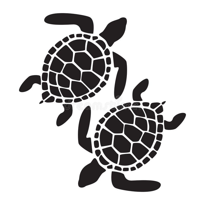 Vector Illustration of Sea Turtle Animal. Turtle Sea Animal Icon Simple ...