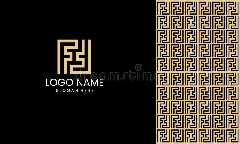 Letter FF Logo Design Pattren Logo Template Stock Vector - Illustration ...