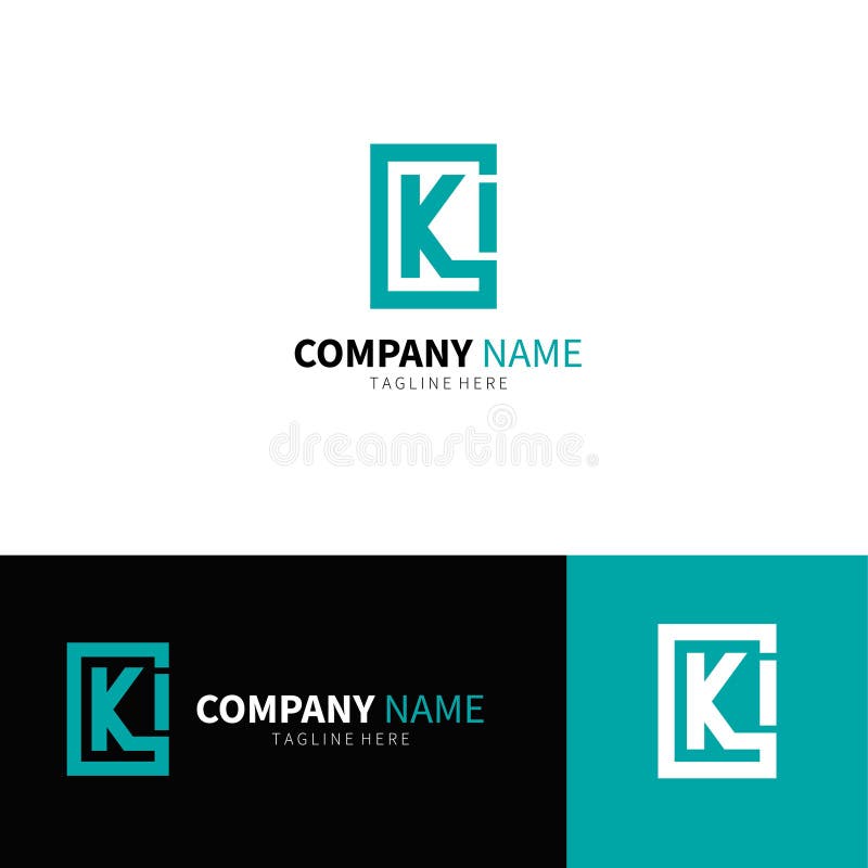 Letter KI Logo Design Template Stock Vector - Illustration of concept ...
