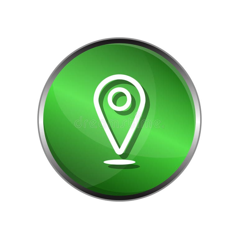3D Map Location Icon Clip Art Stock Vector - Illustration of bubble ...