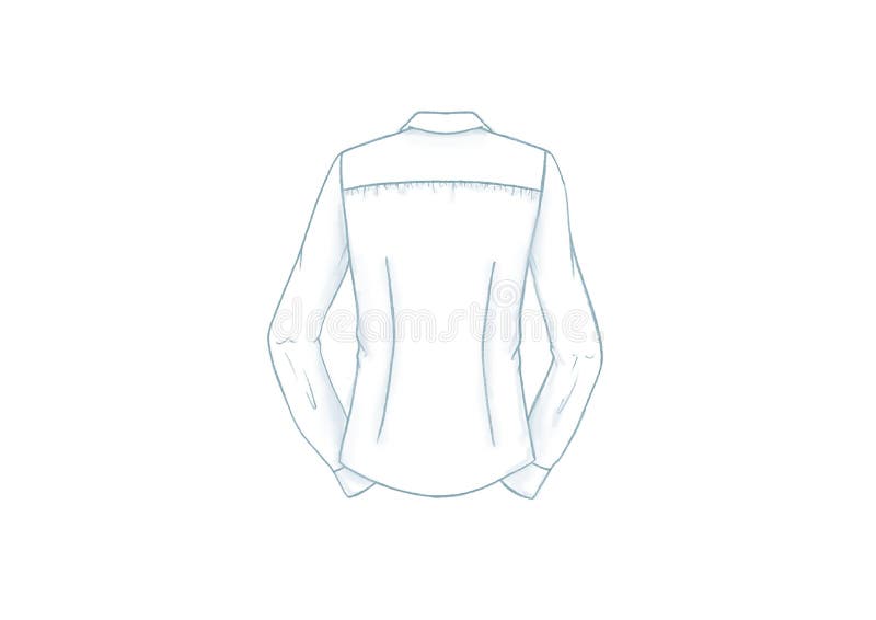Back of a Tailored Shirt, Made with the Digital Graphic Design ...