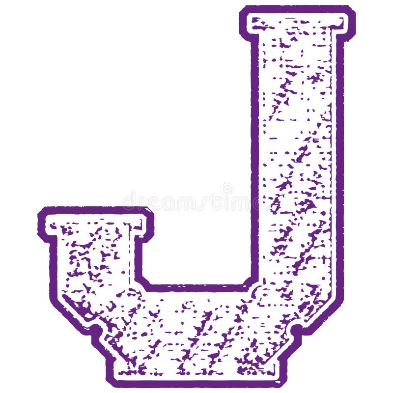 Vector Rough Letter on White Background.Grunge Art Font. Stock Vector ...