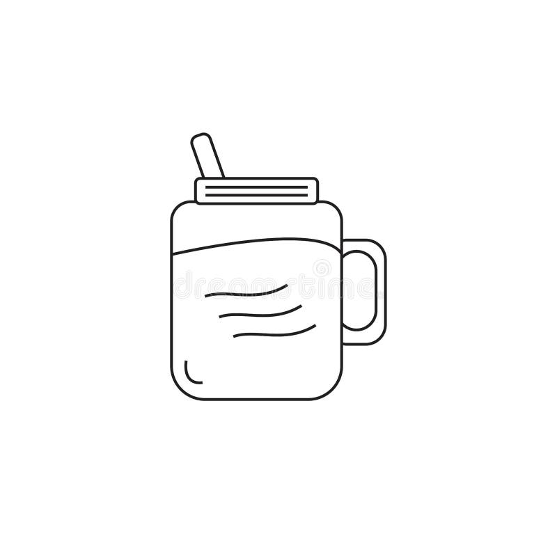 Icon milk tea stock illustration. Illustration of drink - 266502429