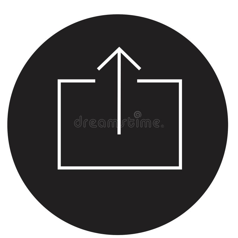 Upload icon vector stock illustration. Illustration of additional ...