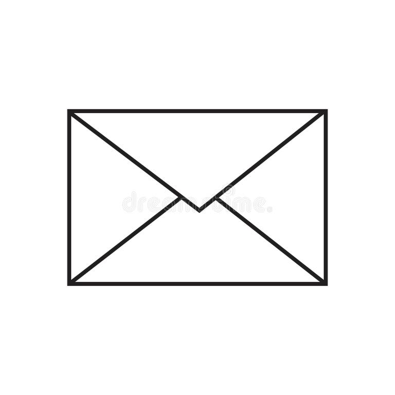 Email icon vector stock illustration. Illustration of element - 266580142