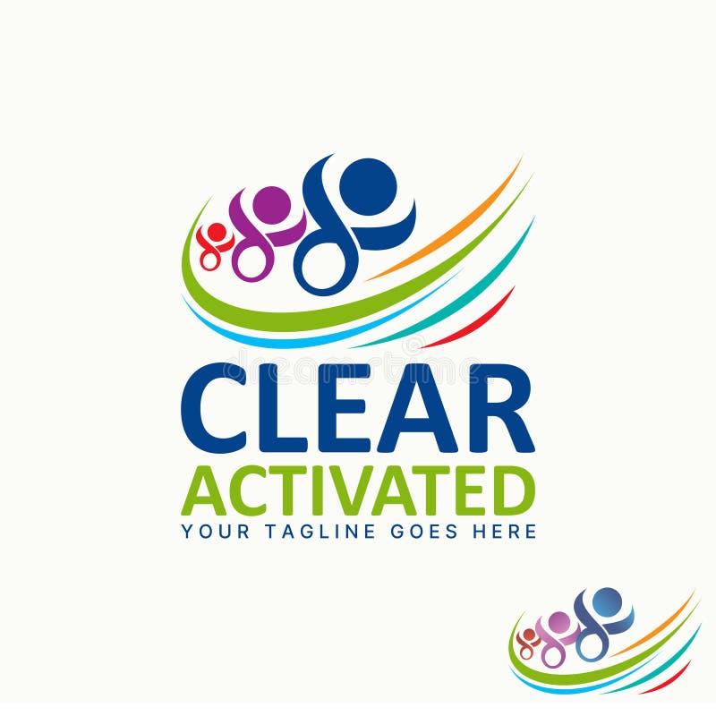 Unique Human Swoosh on Happy Active. Related To Family or Community ...