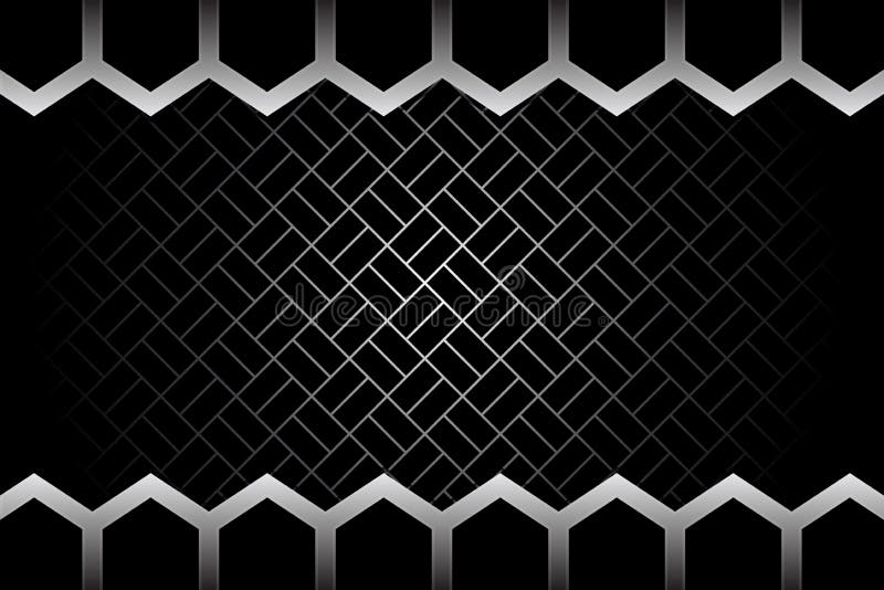Black Abstract Geometric Background. Modern Shape Concept with Light ...