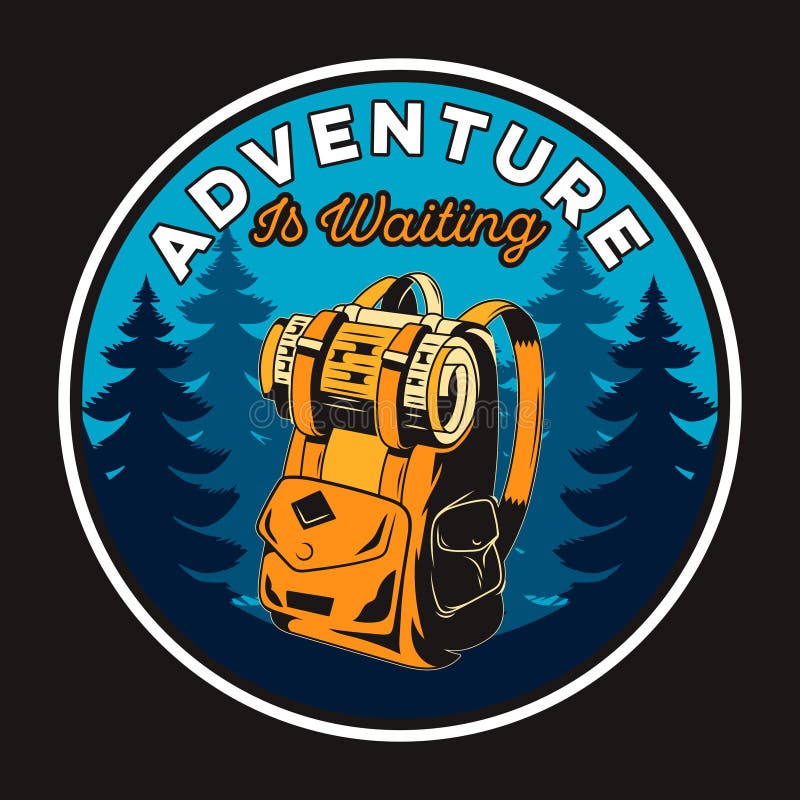 Mountain Outdoor Adventure Emblem Patch Logo Poster Label Vector ...