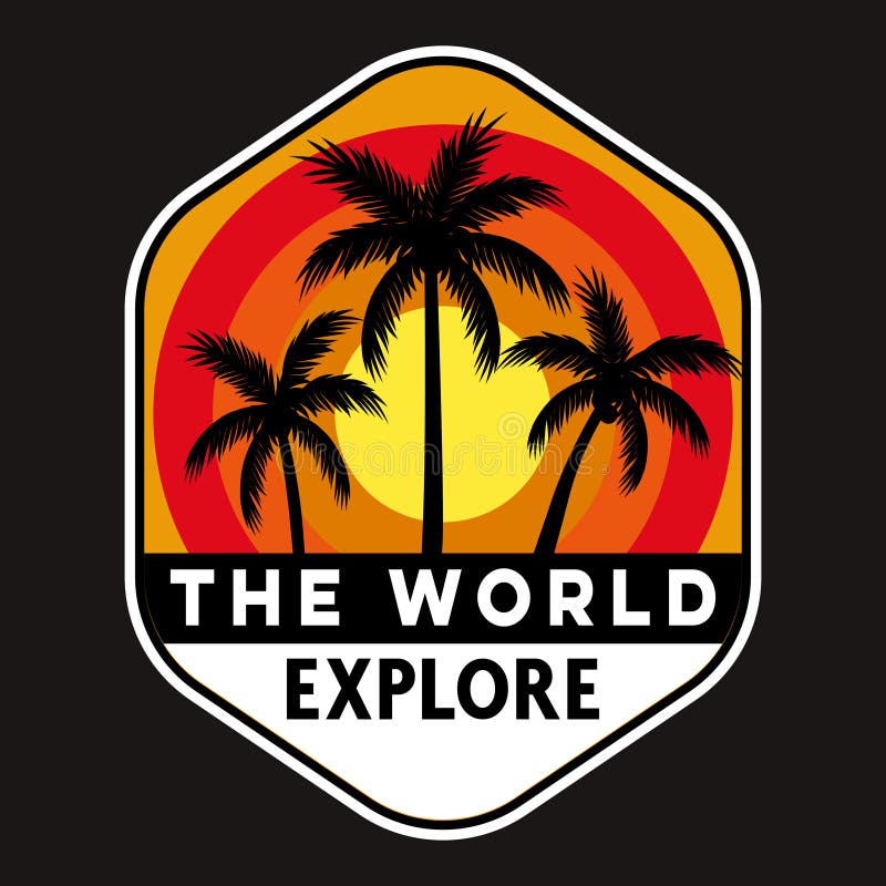 Mountain Outdoor Adventure Emblem Patch Logo Poster Label Vector ...