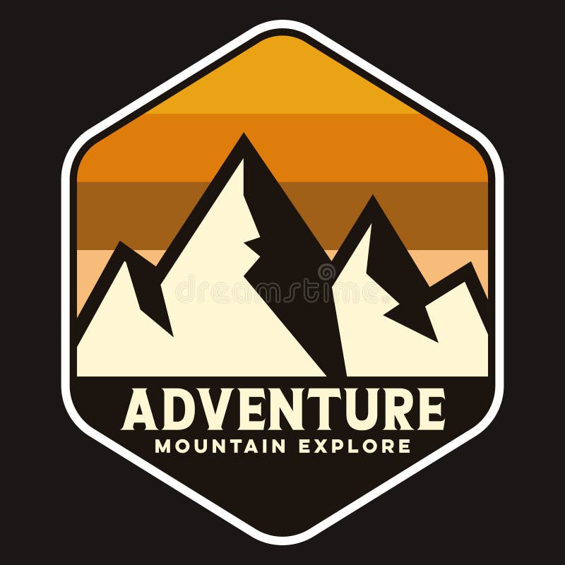 Mountain Adventure Outdoor Emblem Patch Logo Poster Label Vector ...